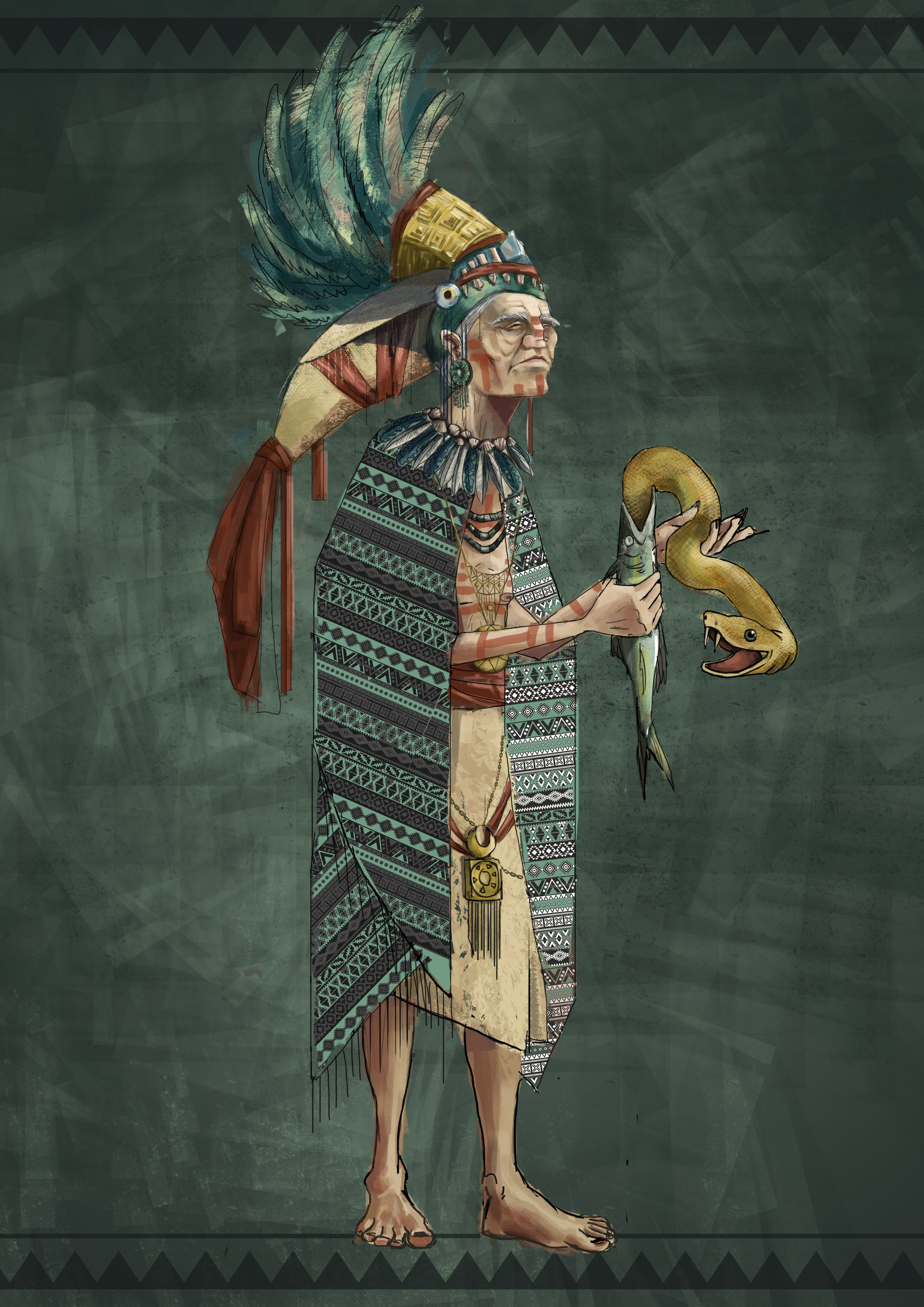 ArtStation - Priest of the Dead Fish God