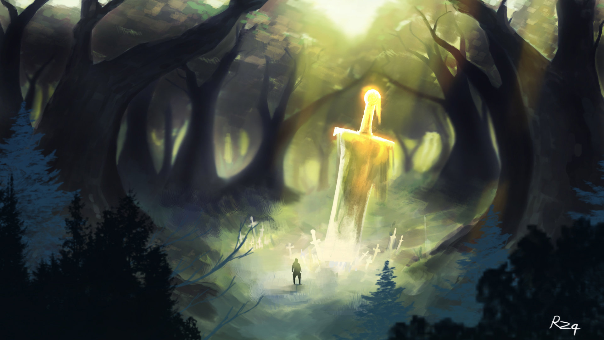 ArtStation - Sword of Giant forest
