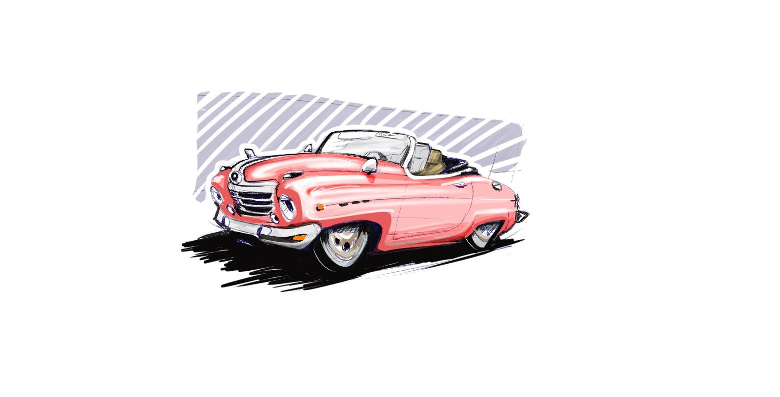 ArtStation - Cartoon cabrio car