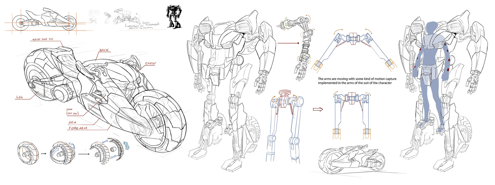 ArtStation - Mecha - Super bike - Suit