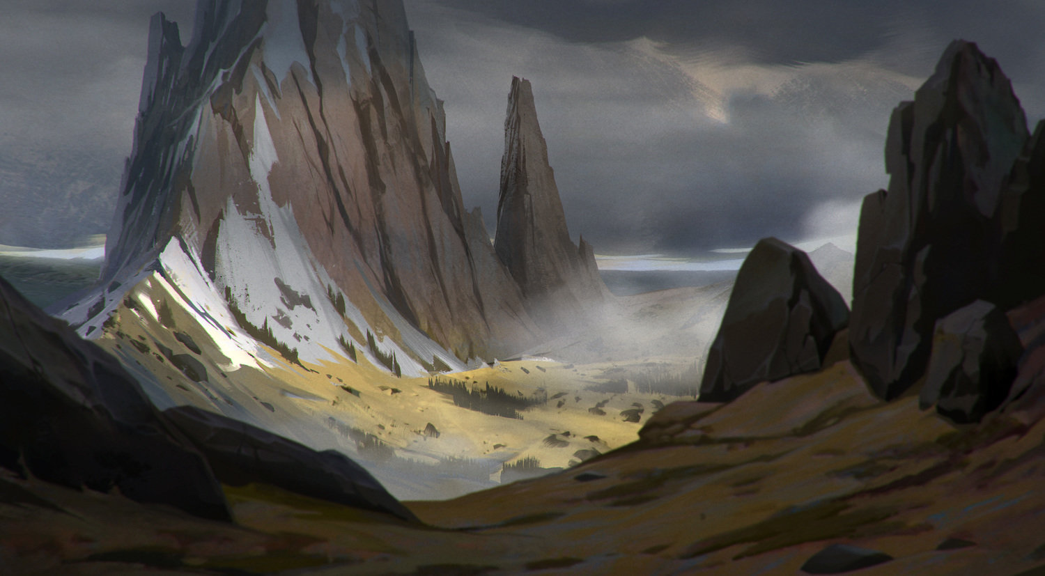 ArtStation - Mountain Scene