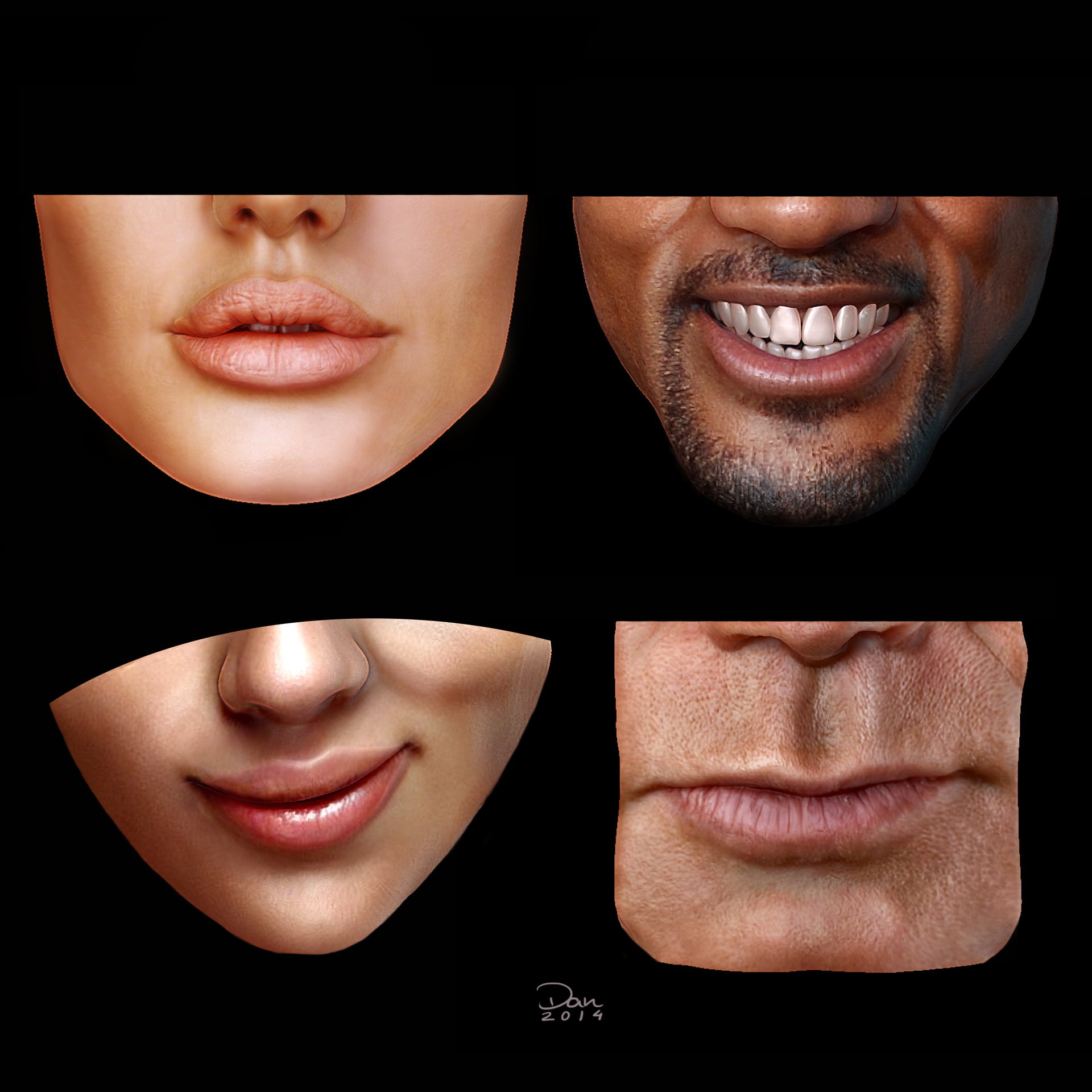 ArtStation - Mouths 3D Study