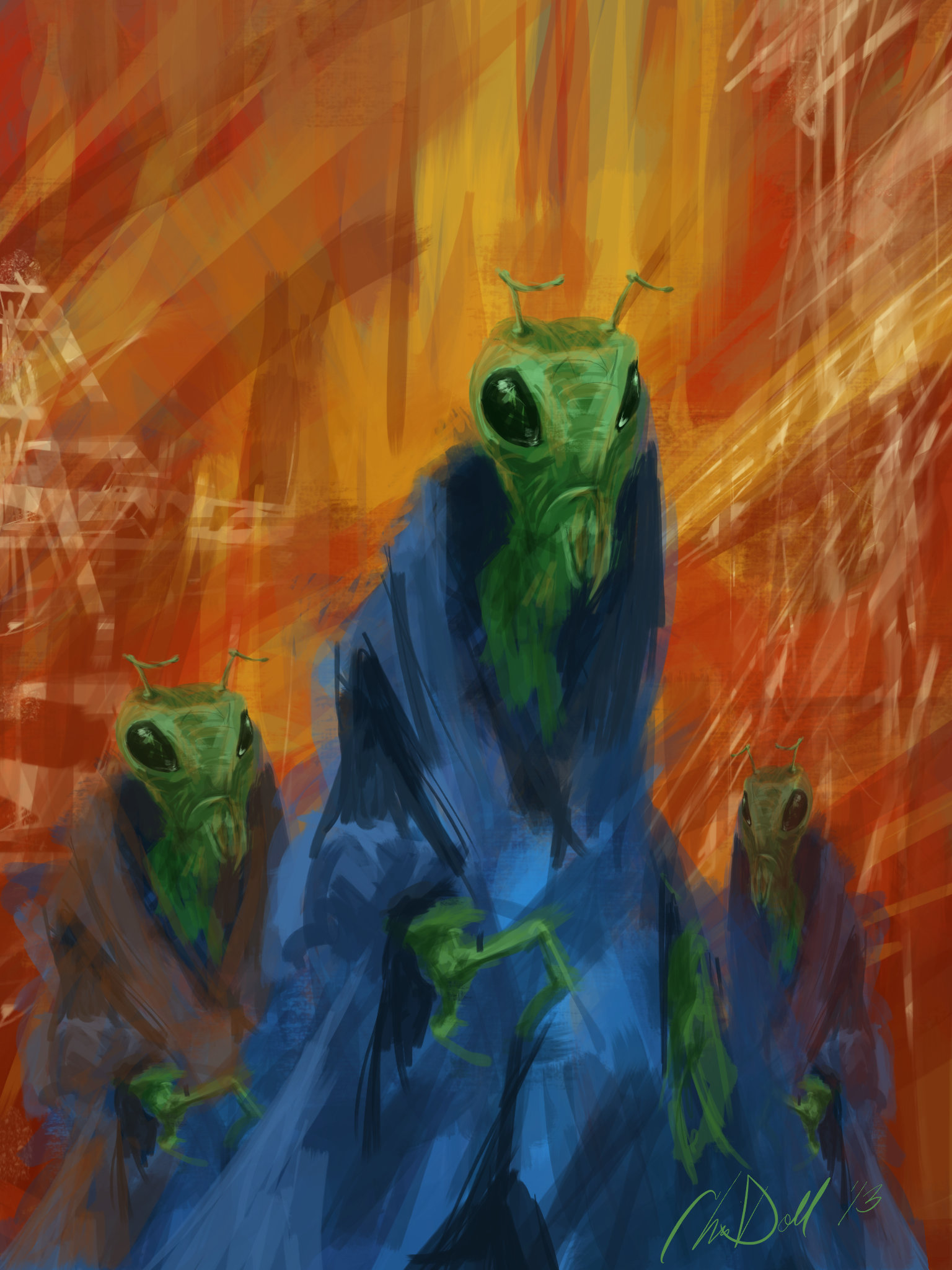 ArtStation - Speed Sketch - Insectoid Aliens