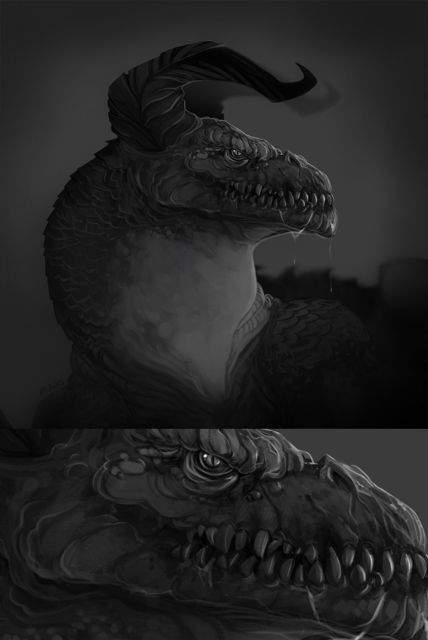 ArtStation - Dragon Head