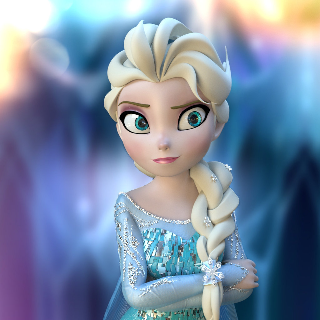 ArtStation - Elsa Frozen Art work V02