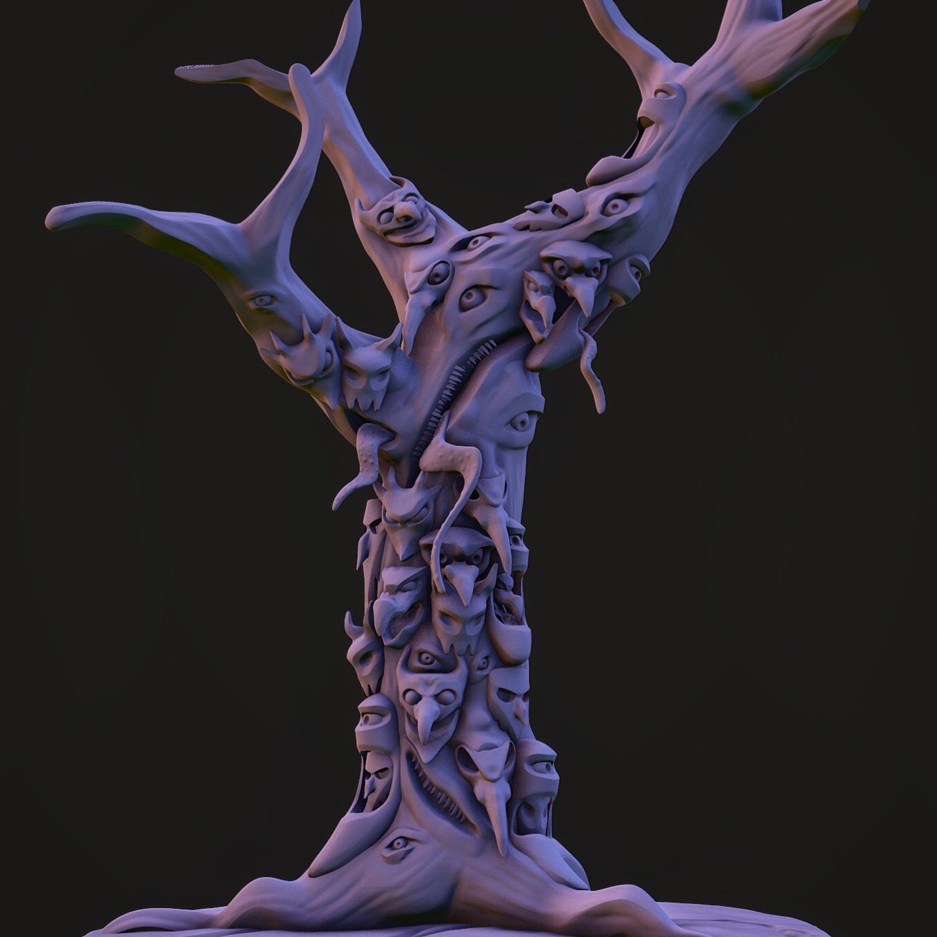 ArtStation - Demon tree speed scult