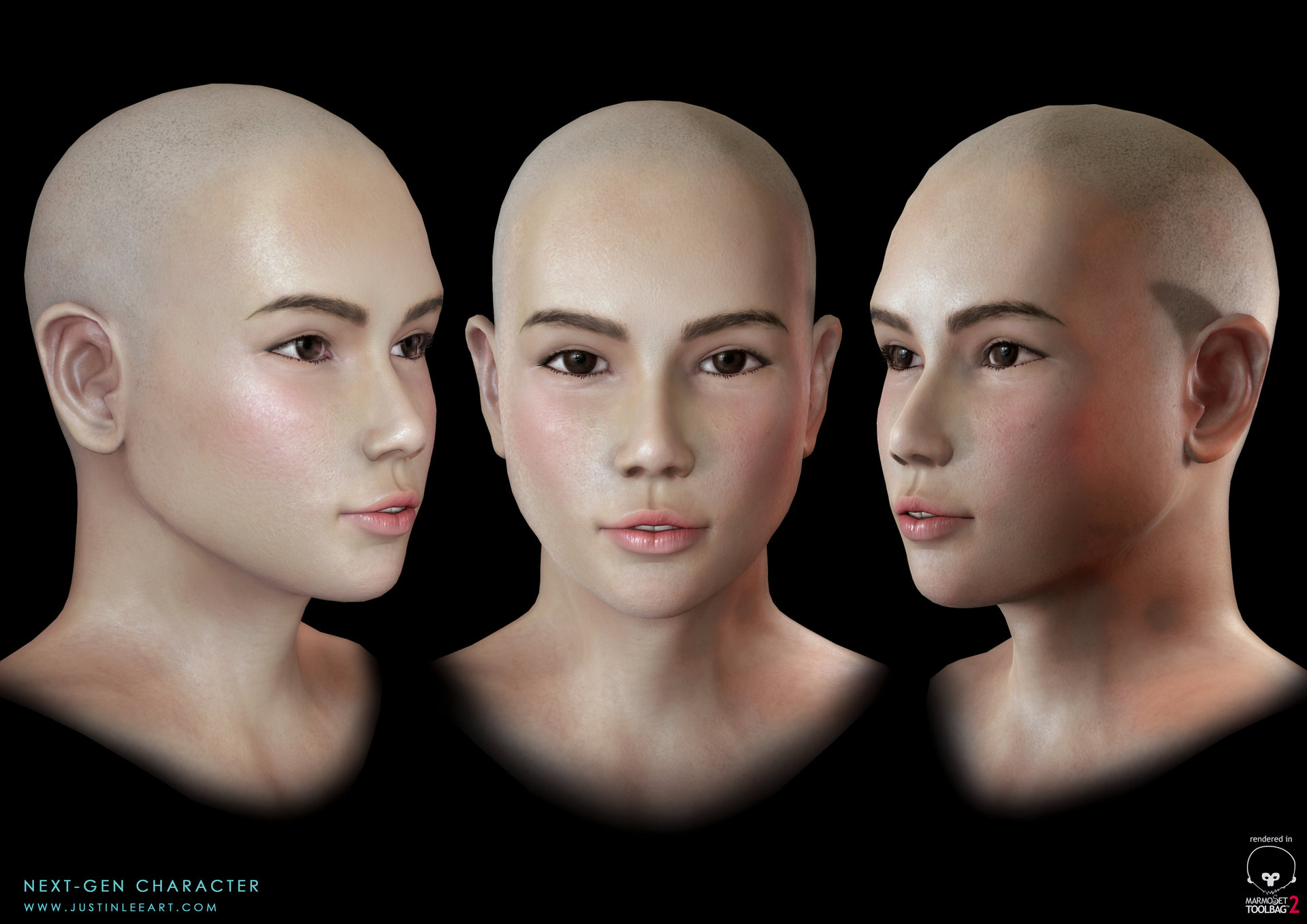 ArtStation - Asian Female Head