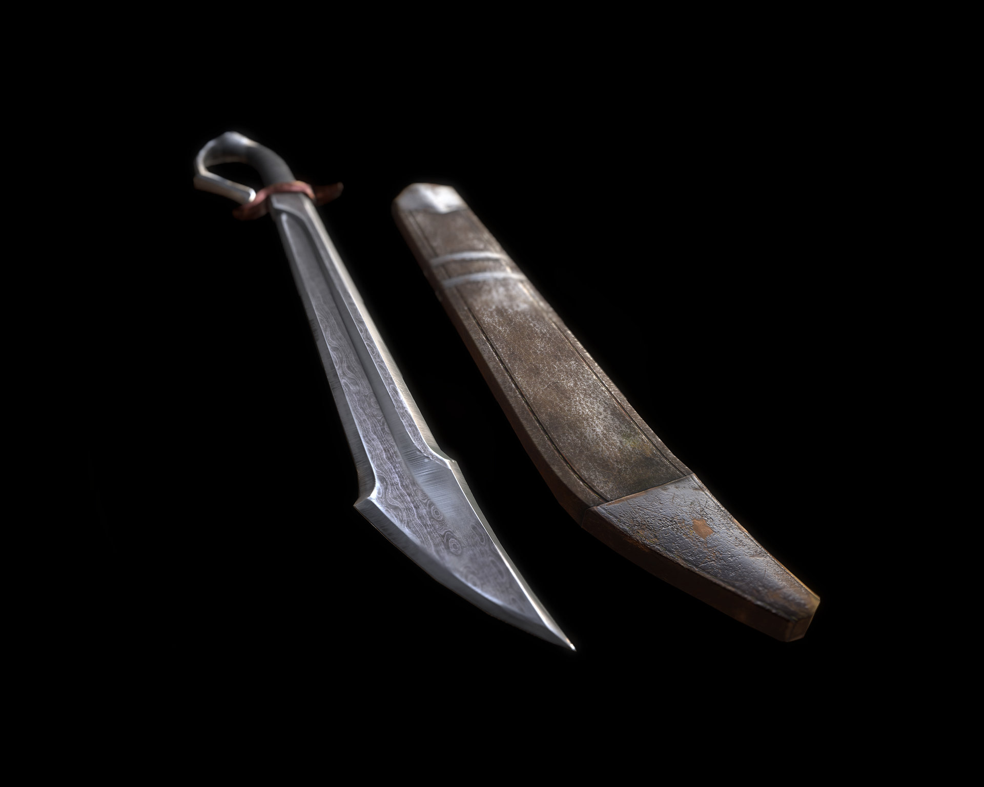 ArtStation - Damascus Steel Falchion