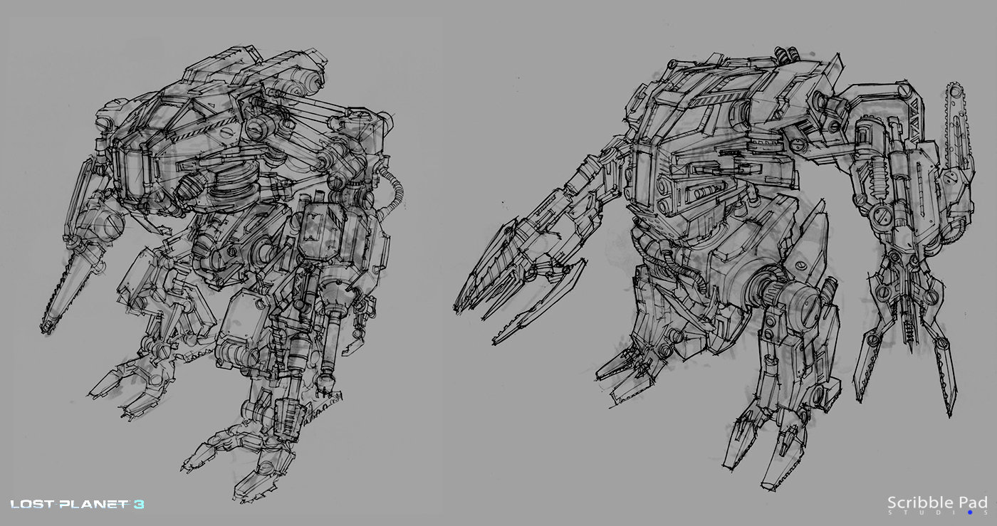 ArtStation - Lost Planet 3 - Mech Designs
