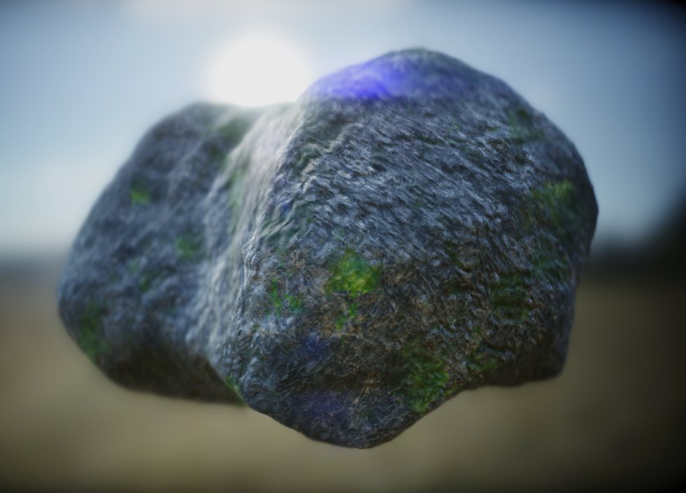ArtStation - Moist Mossy Rock