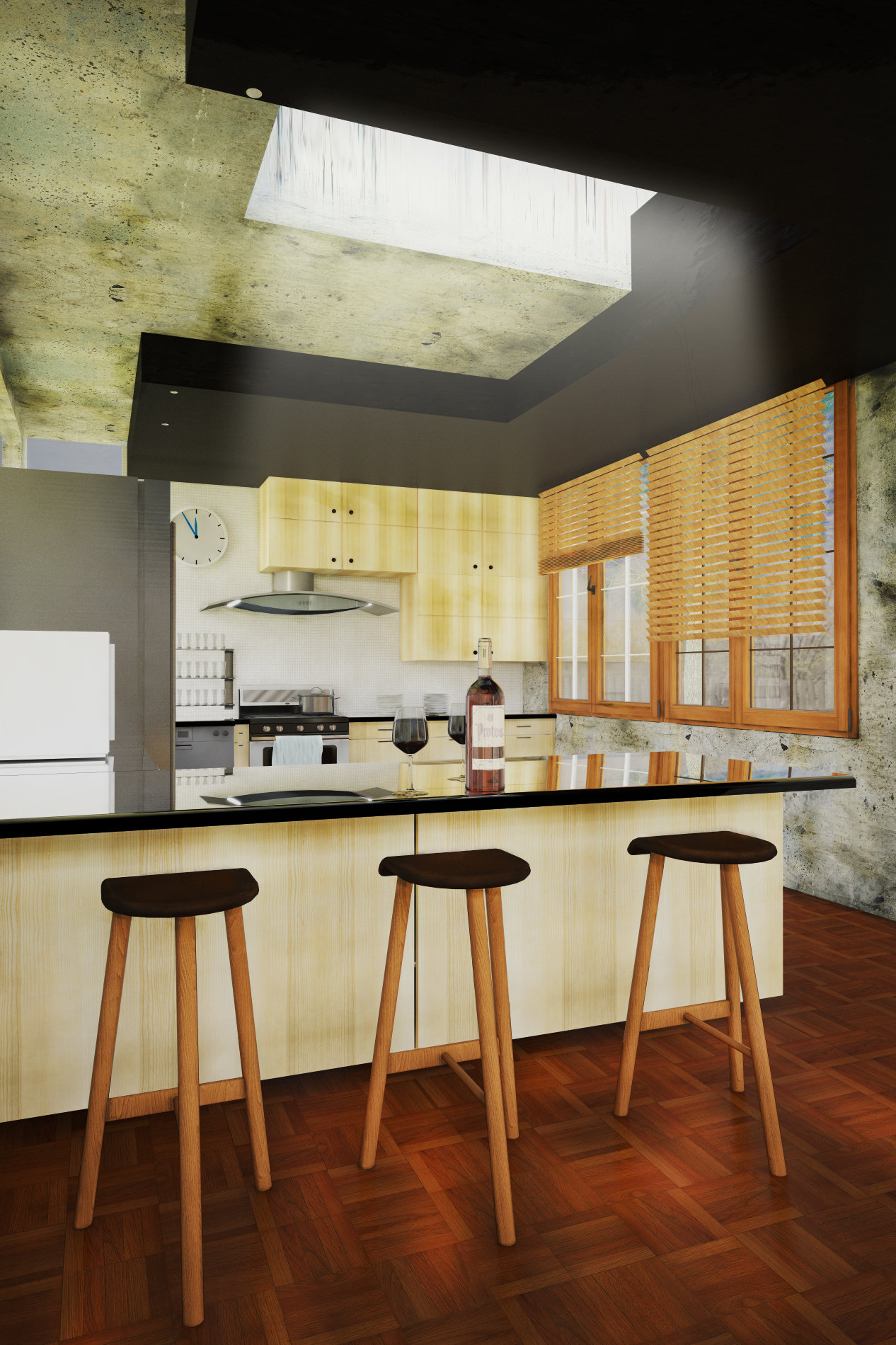 ArtStation - KITCHEN CINEMA 4D AND VRAY
