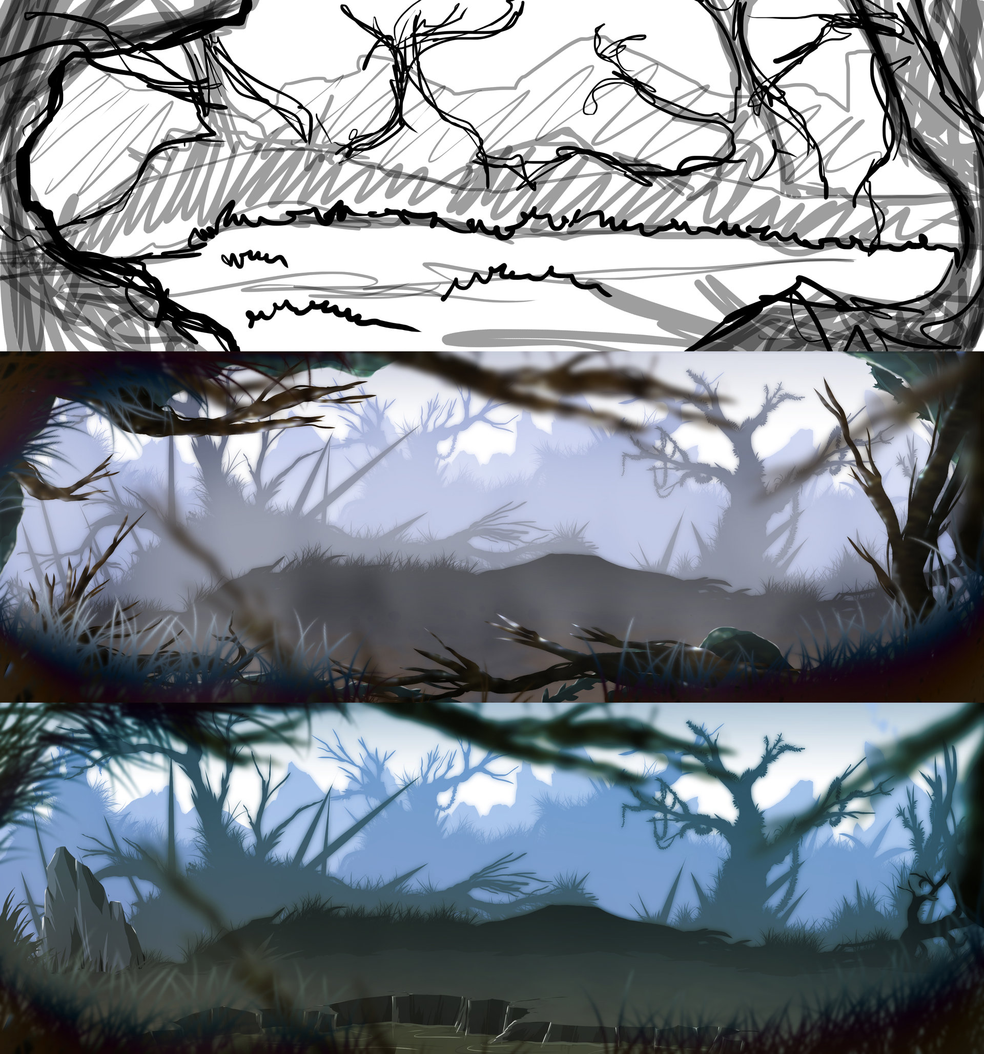 ArtStation - Dark forest