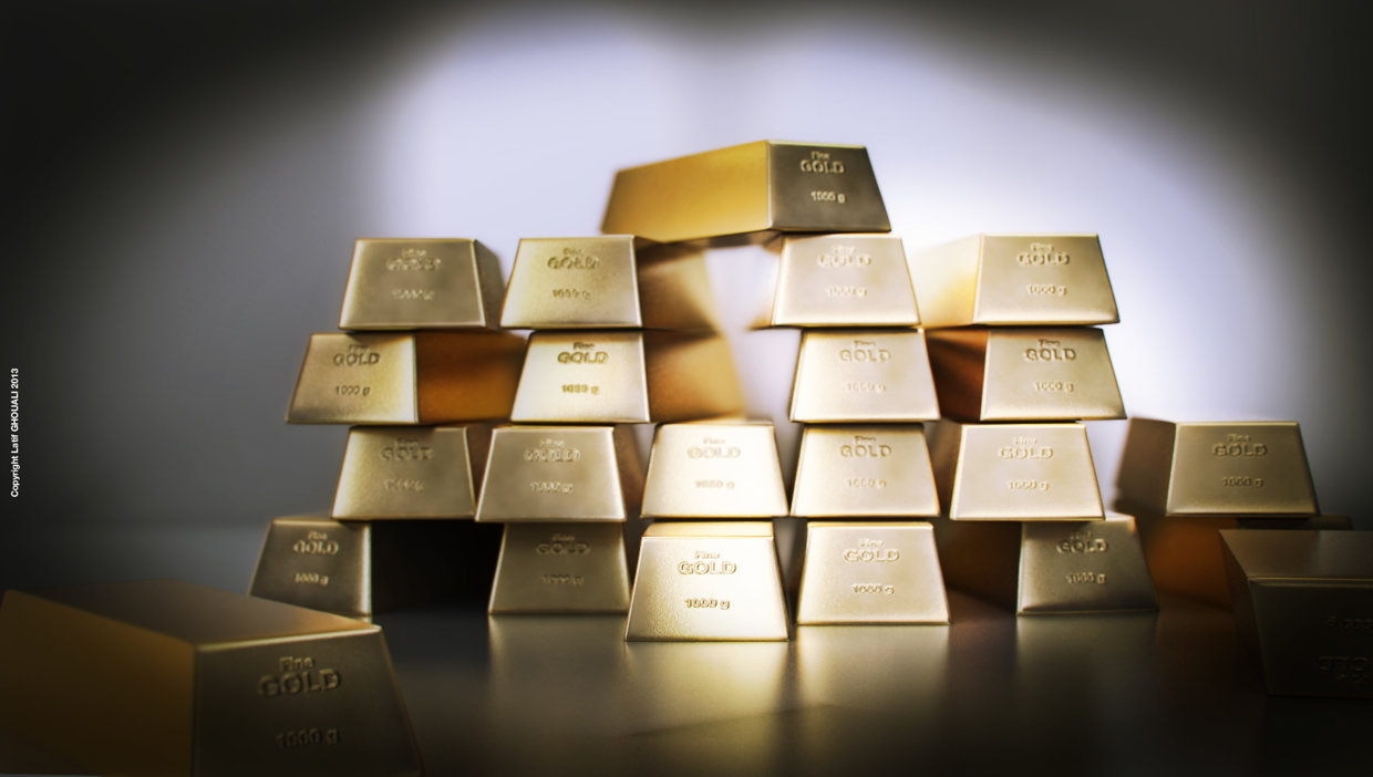 ArtStation - Gold Rendering Text