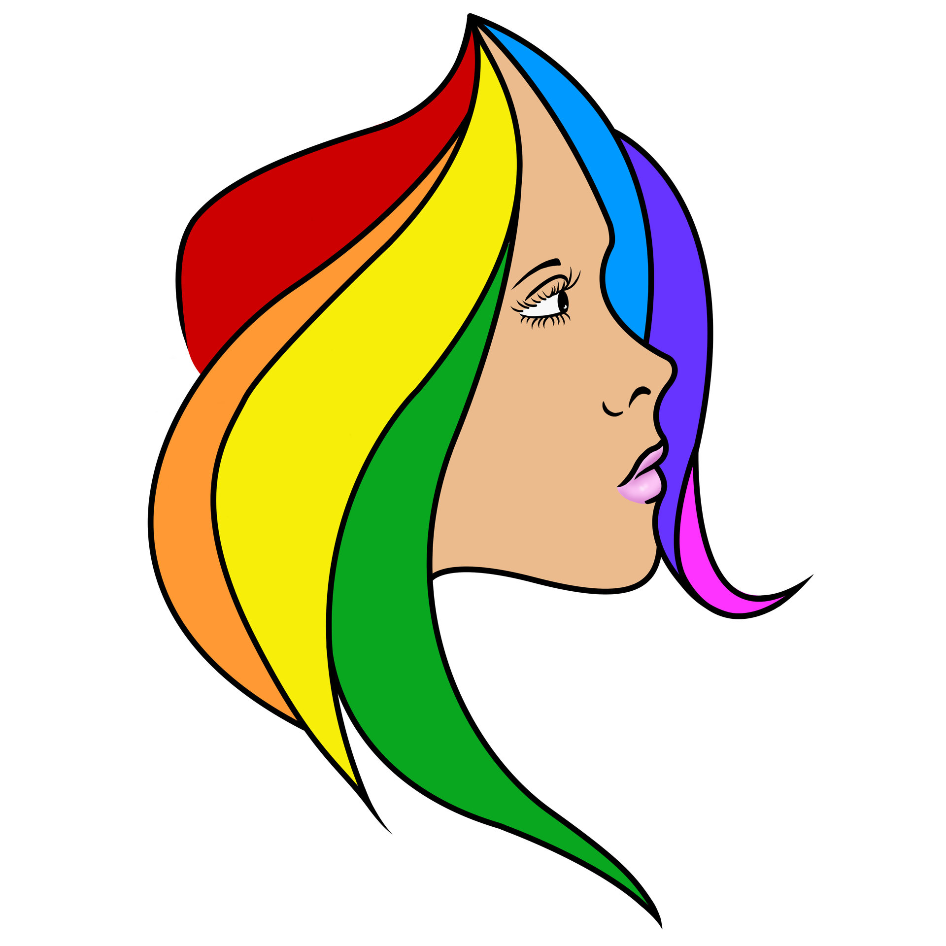 ArtStation - Rainbow Vector Girl