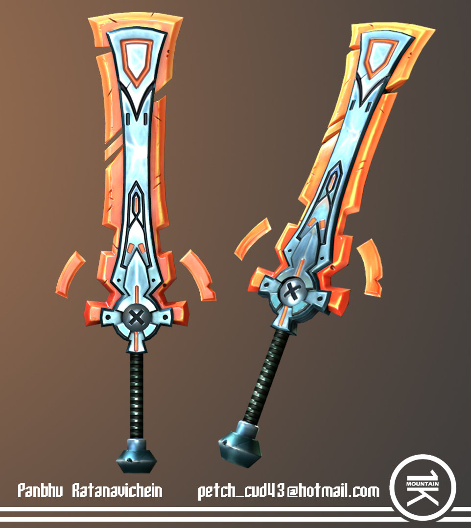 ArtStation - Wildstar Sword Fanart. PBR Stylized.
