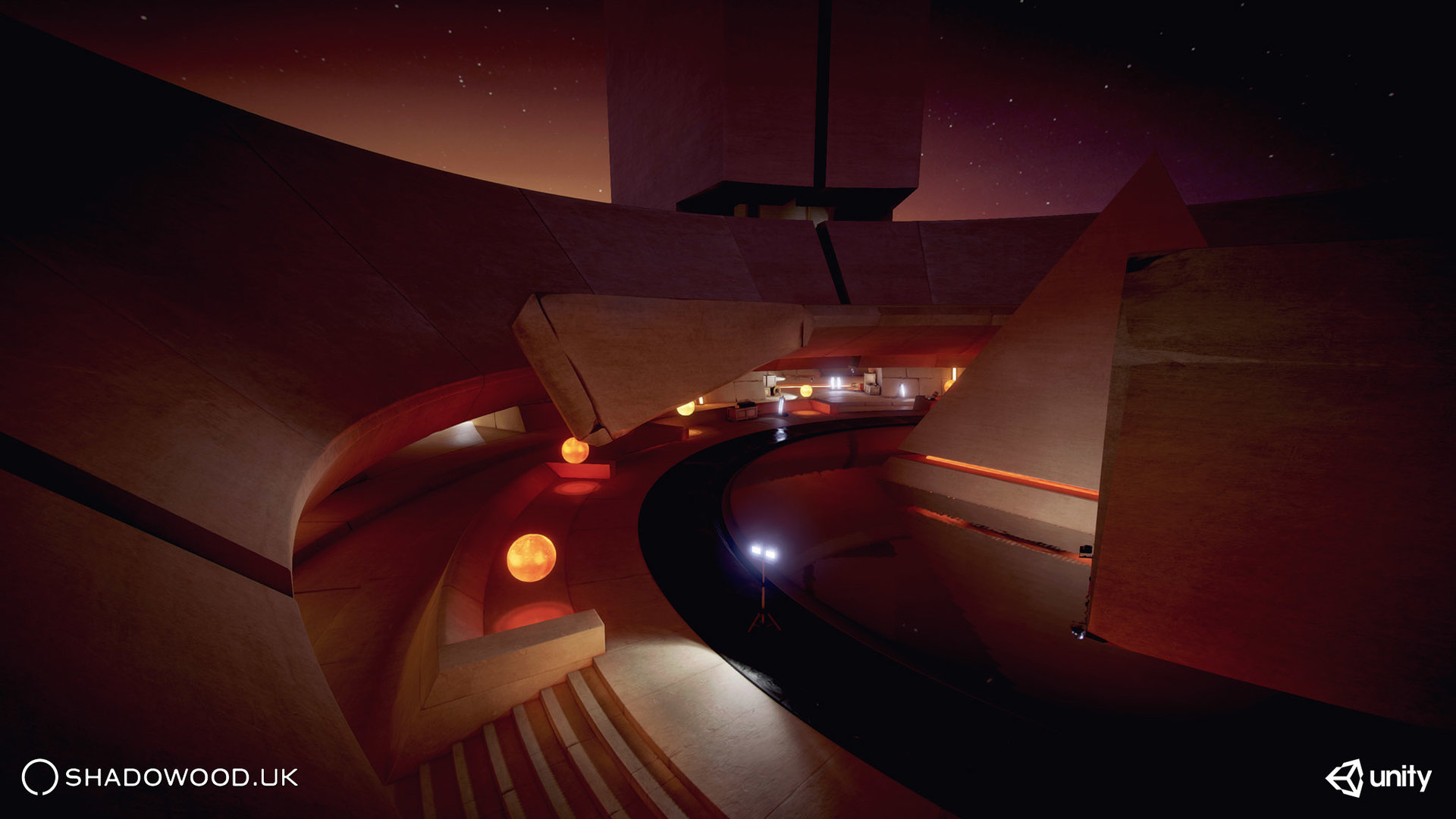 ArtStation - Unity Courtyard - Night