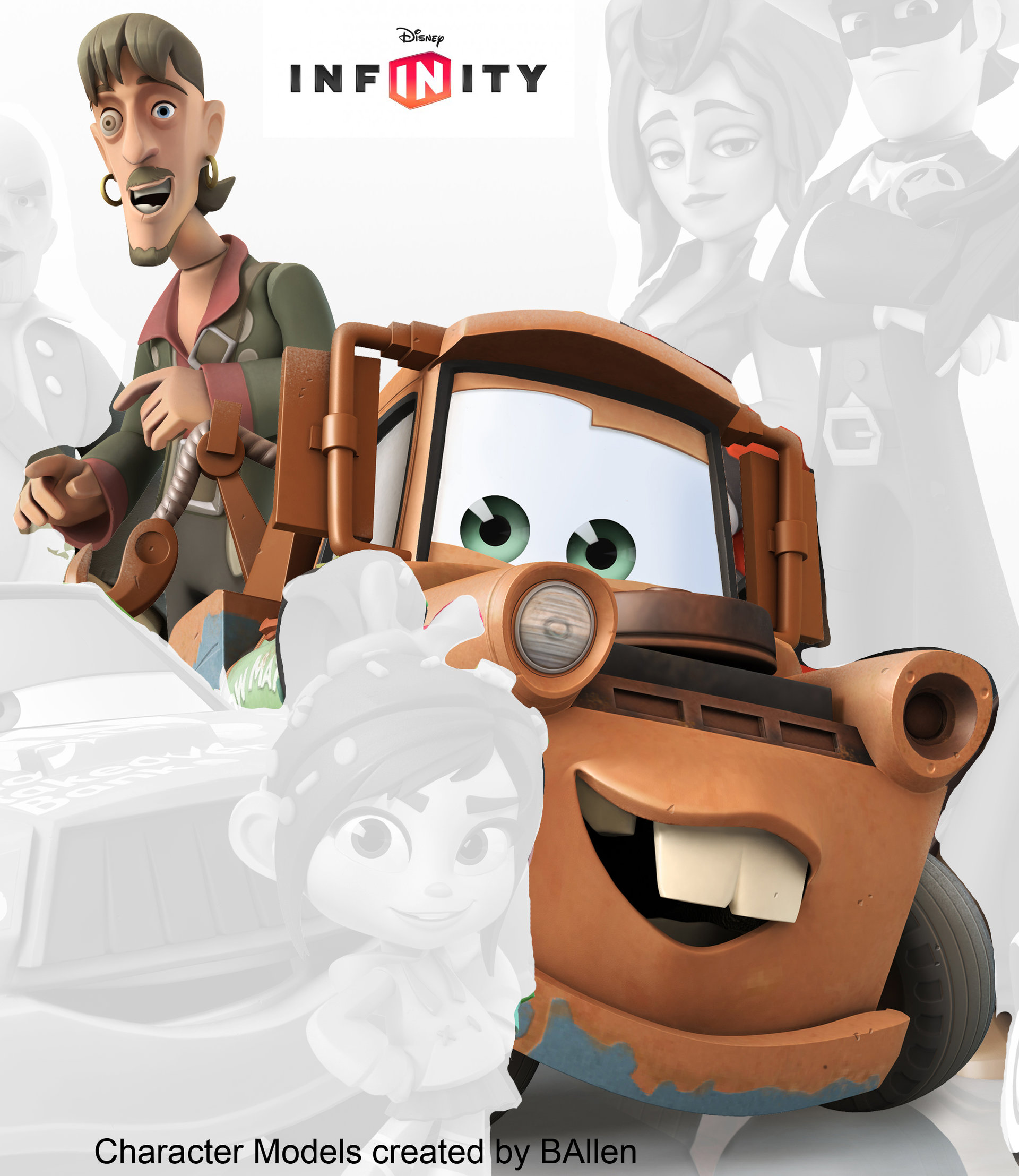 ArtStation - Disney Infinity Ragetti and Mater