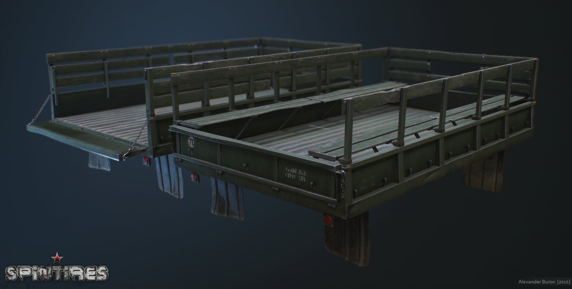 ArtStation - Platform Truck Kraz-255B