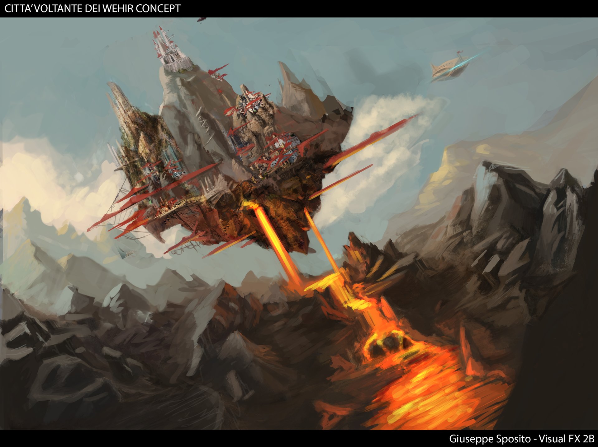 ArtStation - Volcano city