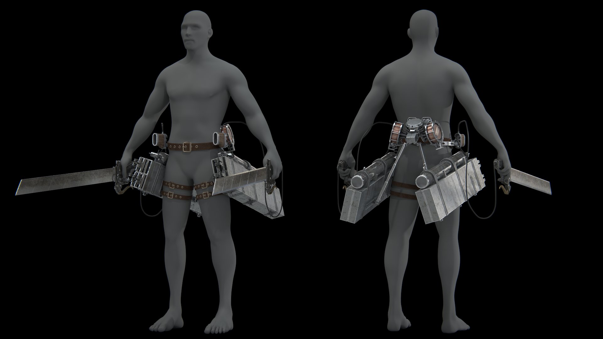 ArtStation - The 3-D Maneuver Gear / 立体起動装置