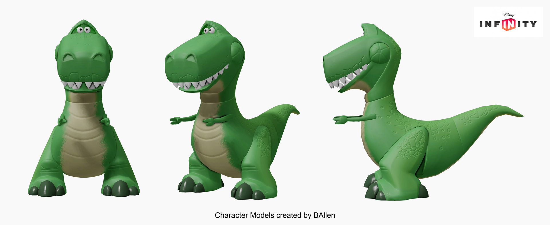 ArtStation - Disney Infinity Rex game model