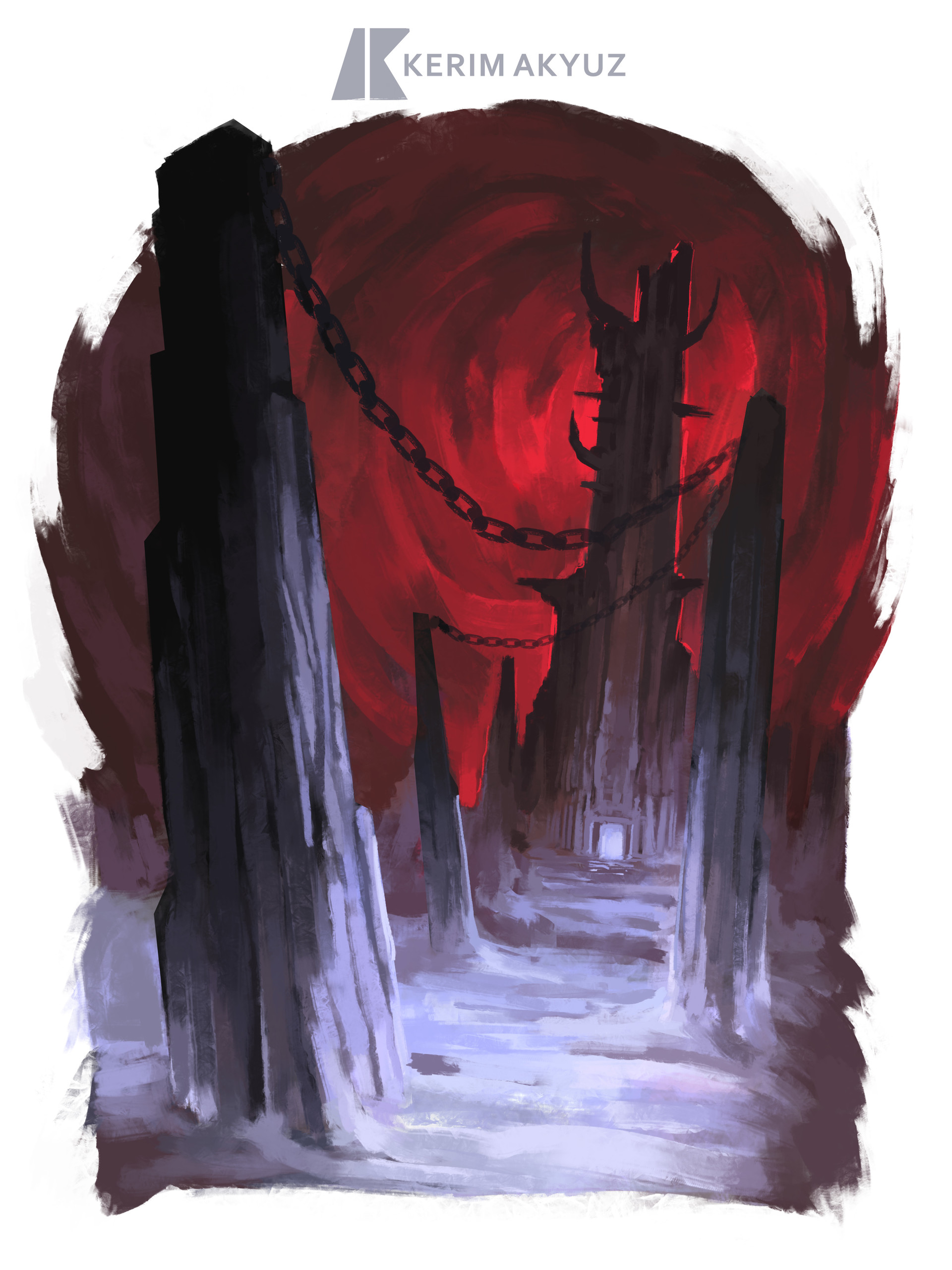 ArtStation - Daily Imagination #31 - Freezing over Hell, Kerim Akyuz