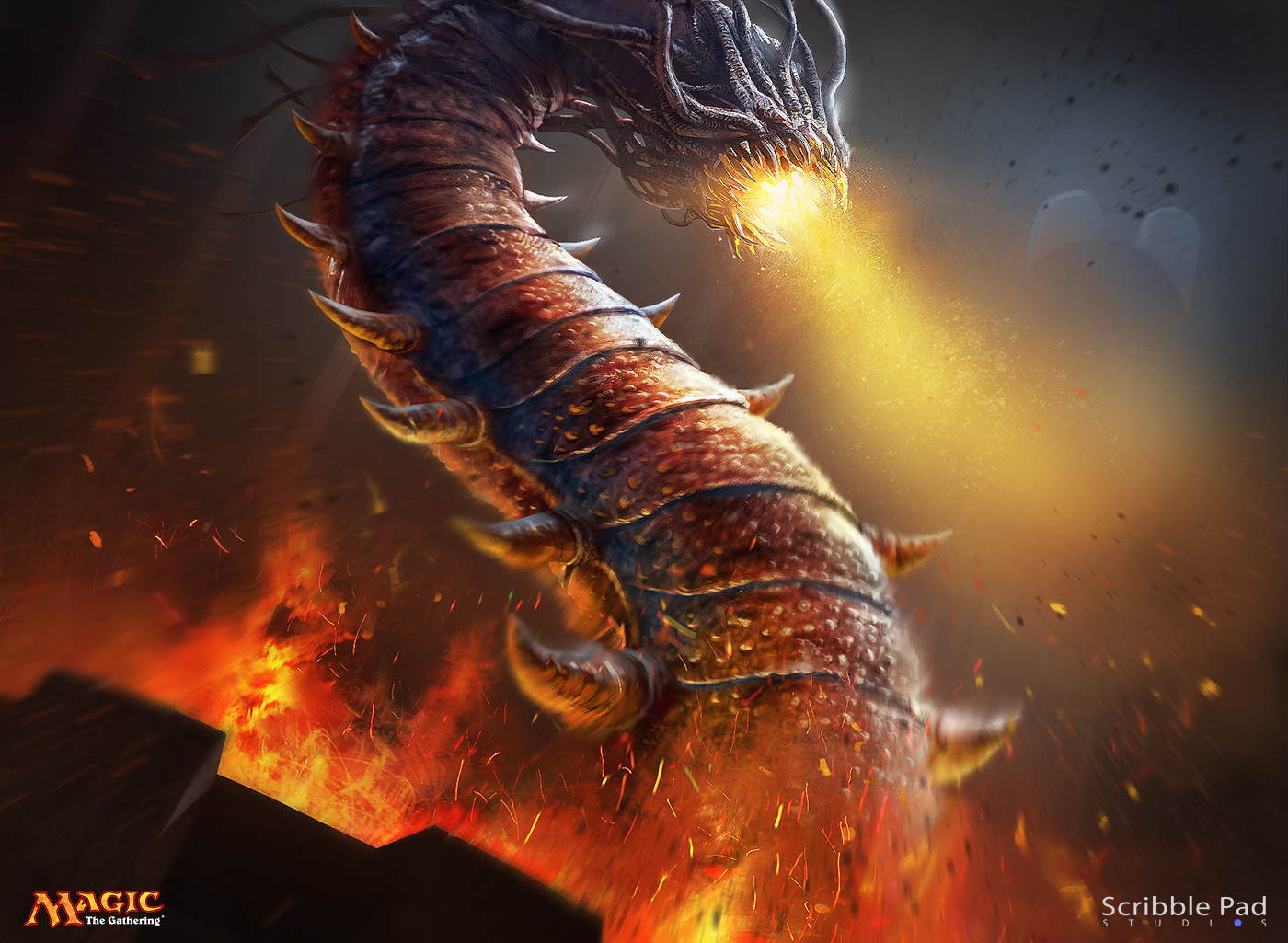 ArtStation - Magic the Gathering – Embermaw Hellion