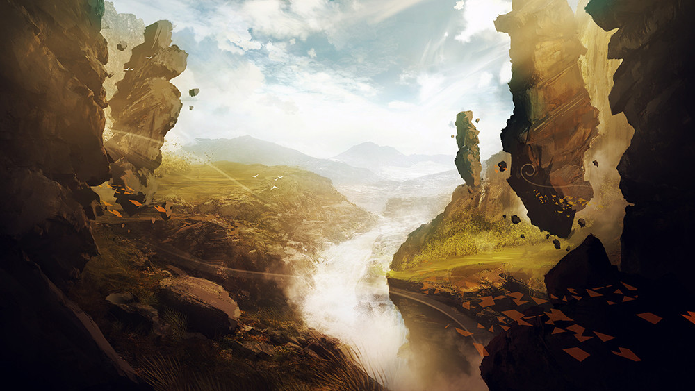 ArtStation - Floating Cliffs