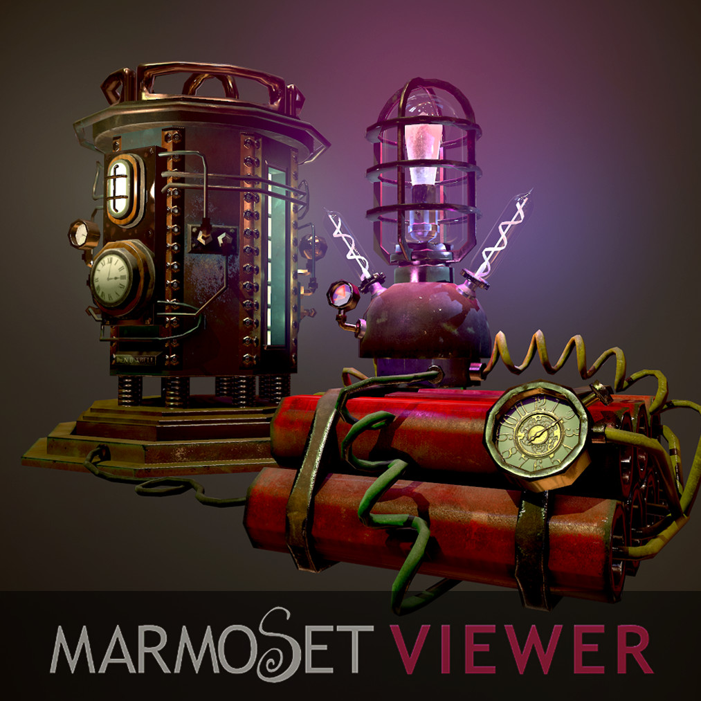 ArtStation - Steampunk explosive device