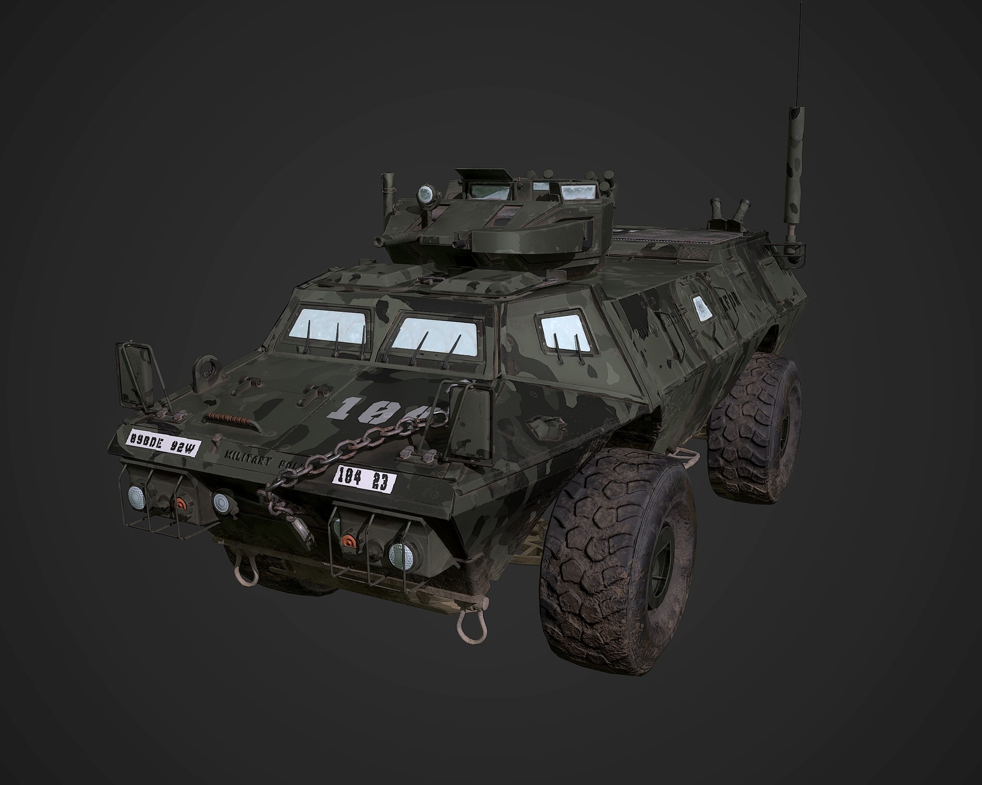ArtStation - M1117 armored security vehicle