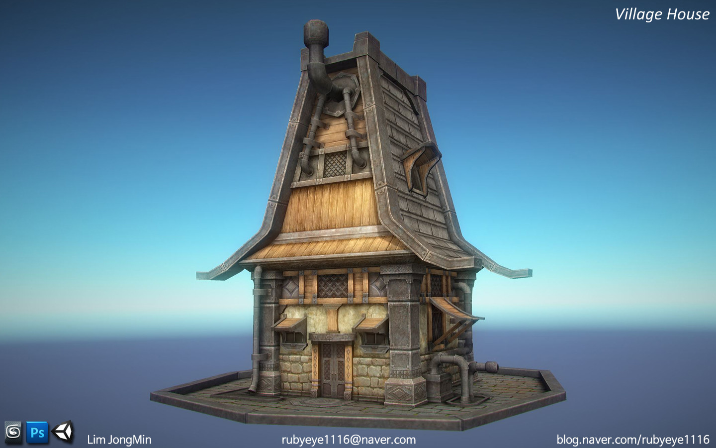 ArtStation - Tutorial book's House modeling