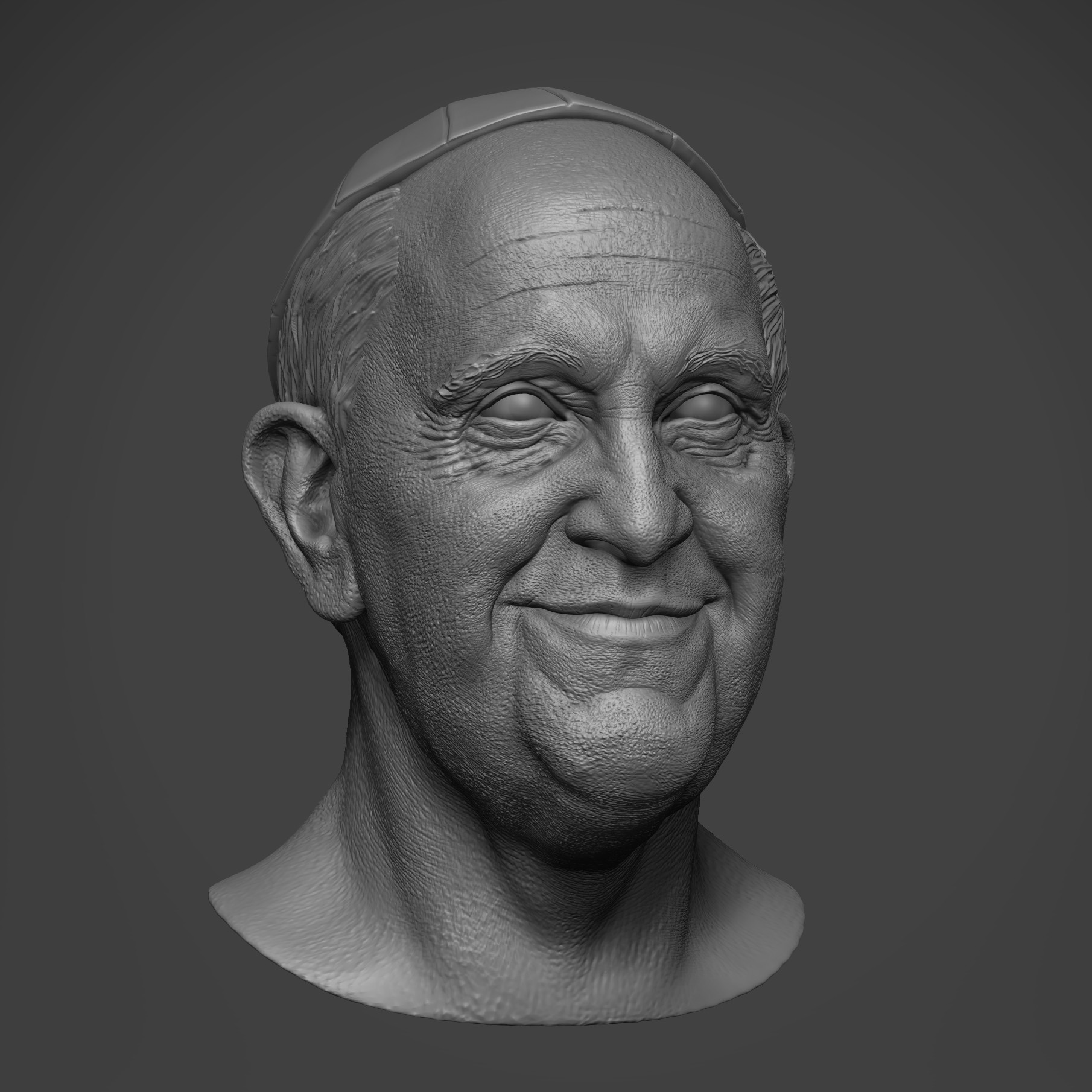 ArtStation - Portrait sculpt of the Pope