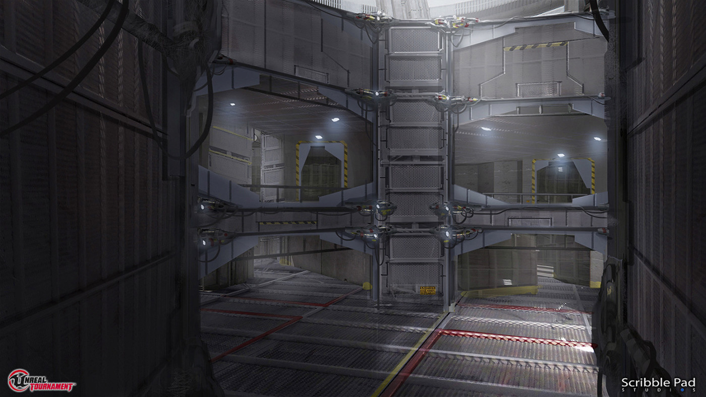 ArtStation - Unreal Tournament - Opening Interior Level Map Design