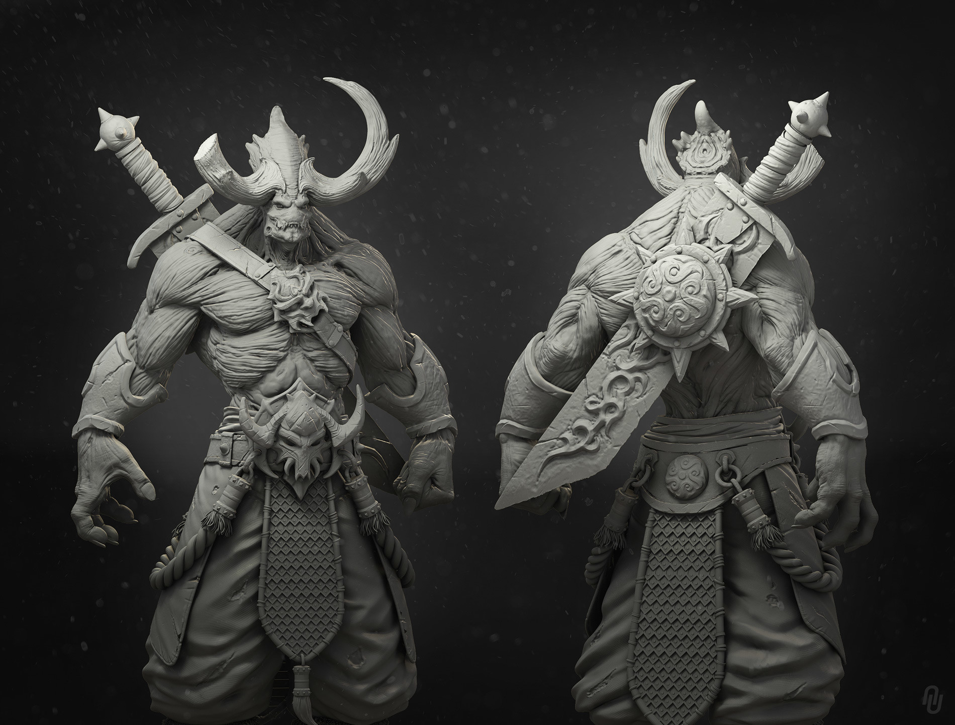 ArtStation - Demon warrior
