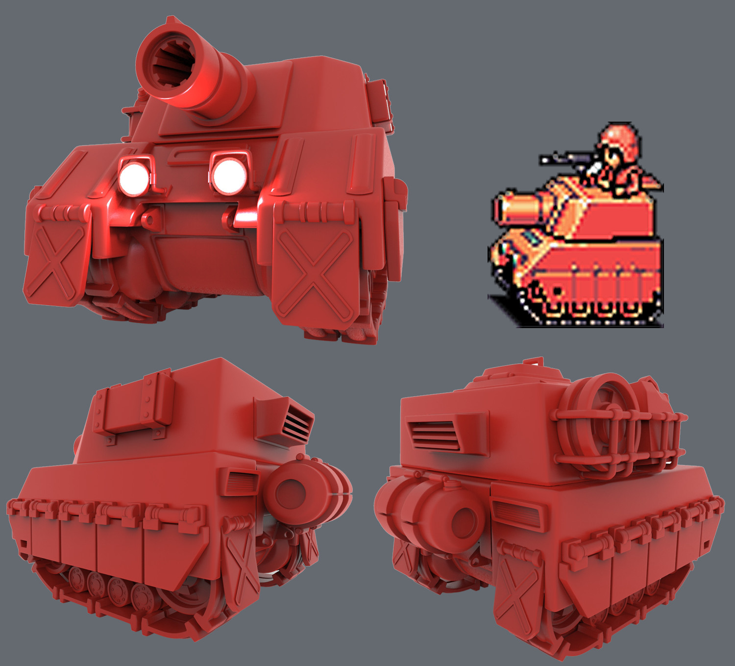 ArtStation - Advance-Wars fan-art TANK