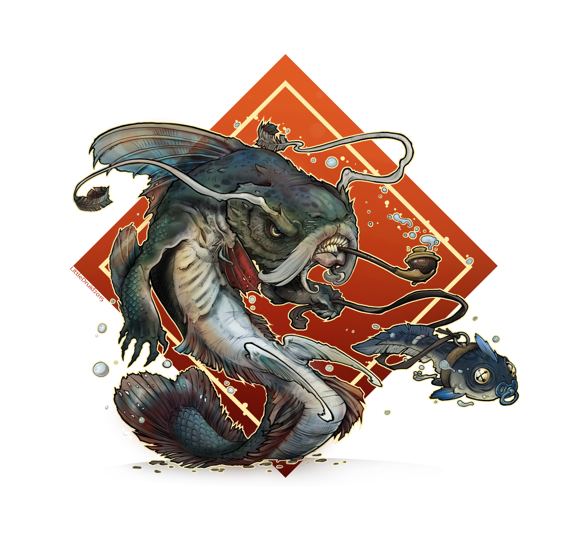 ArtStation - Catfish for a walk