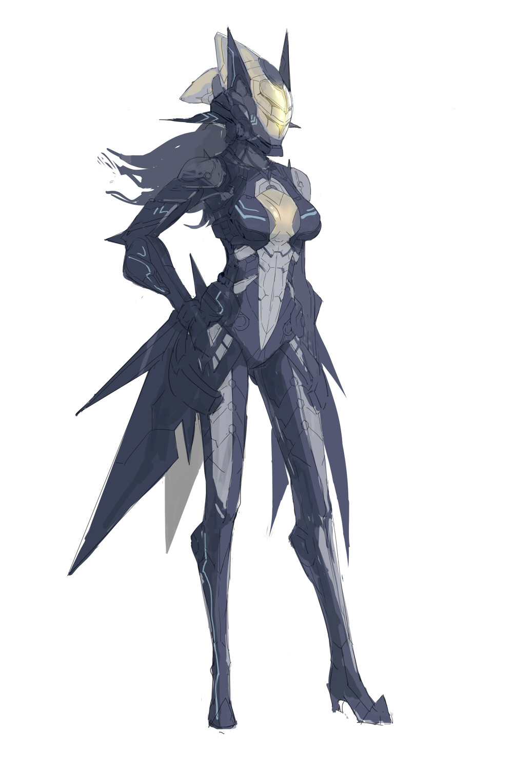 ArtStation - metal girl