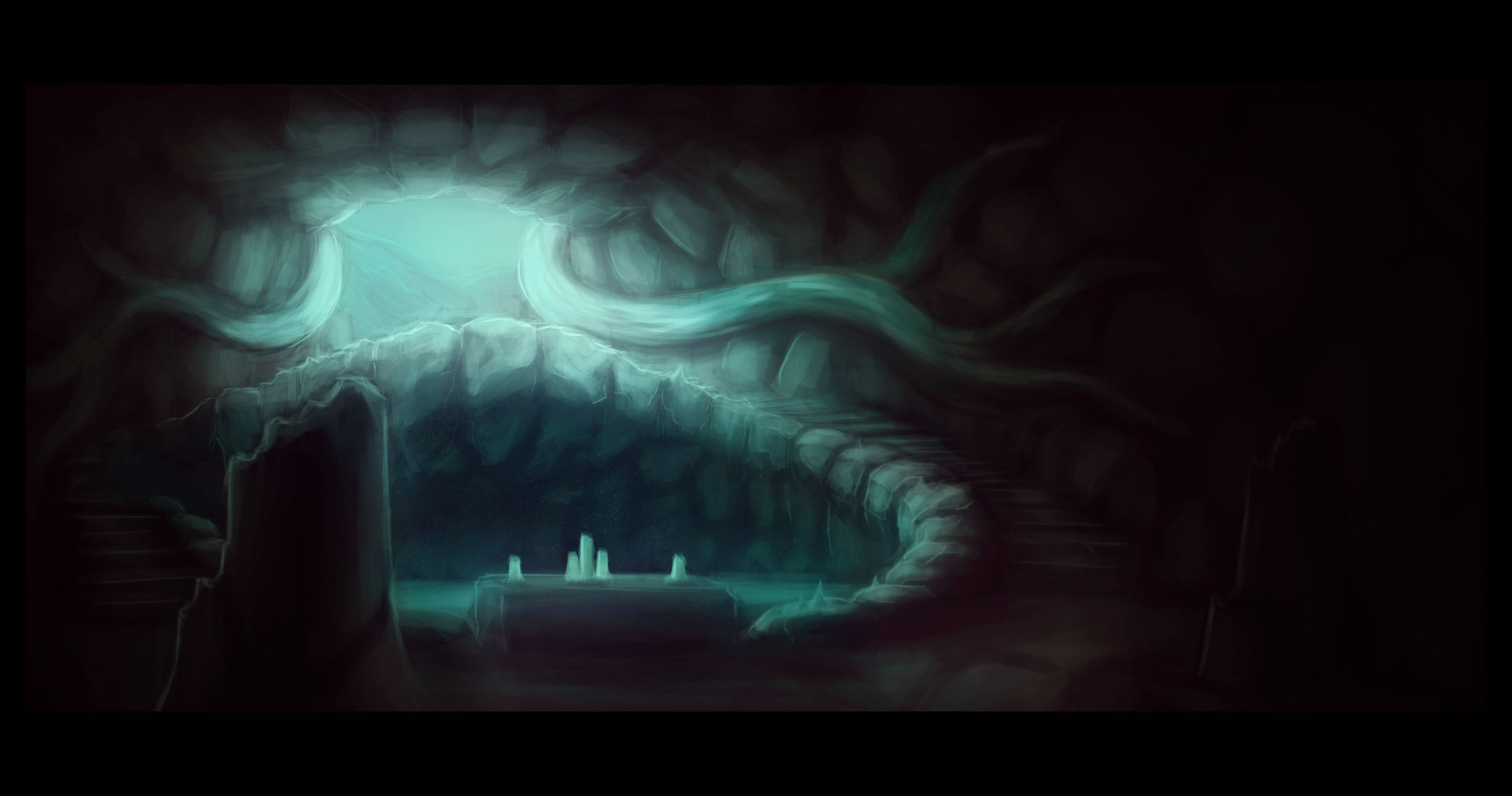 ArtStation - Alien Cave Concept