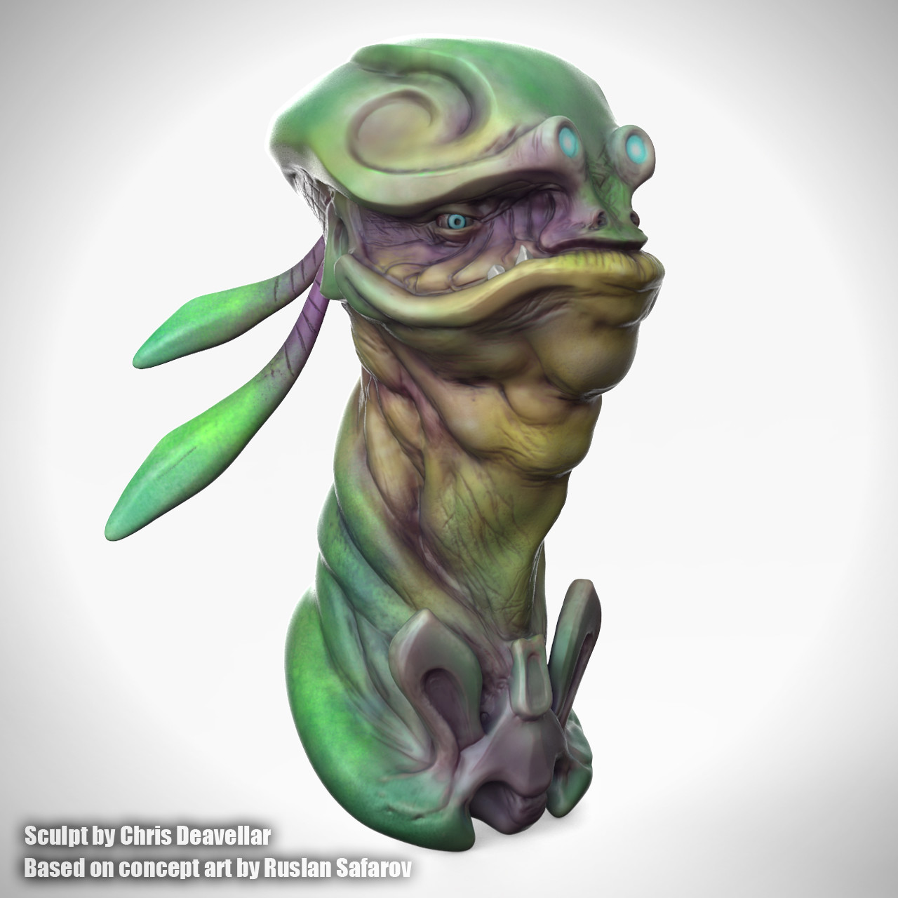 ArtStation - Alien Head Sculpt