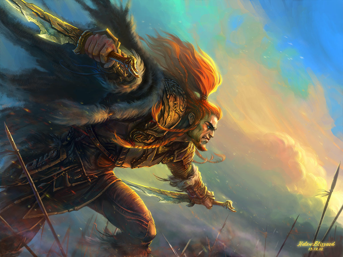 ArtStation - Warrior's Rage. Berserk. Heroes