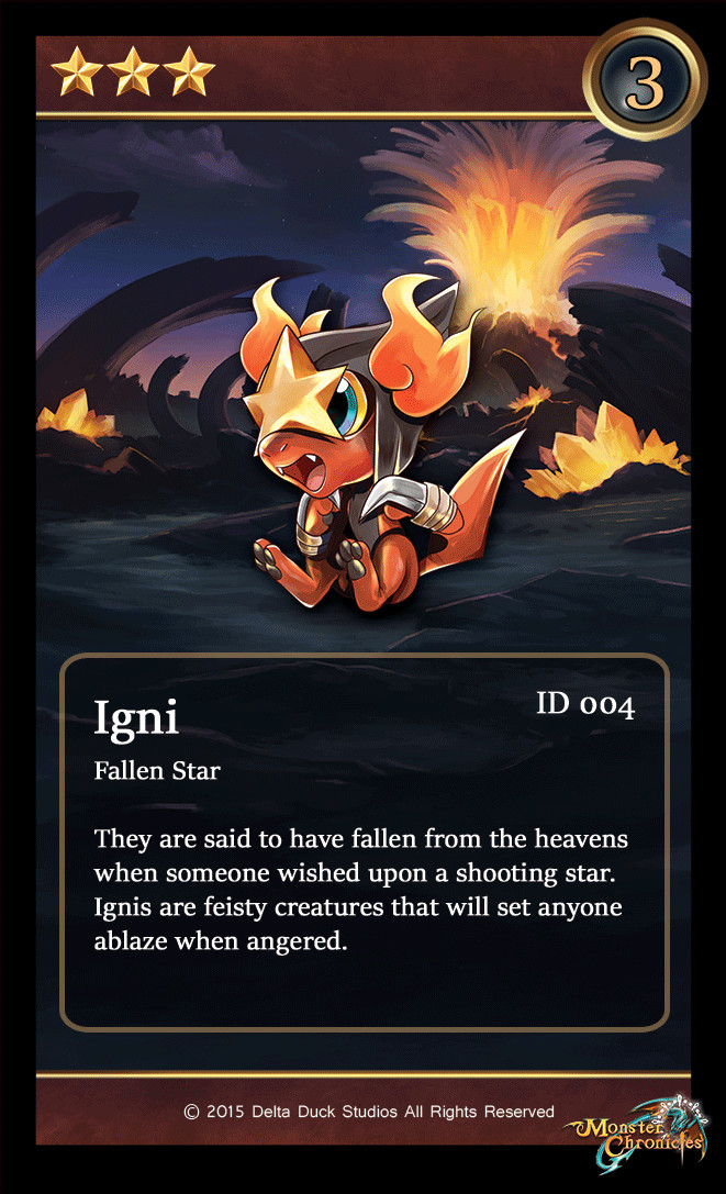 ArtStation - Igni - Fallen Star (fire) from Monster Chronicles