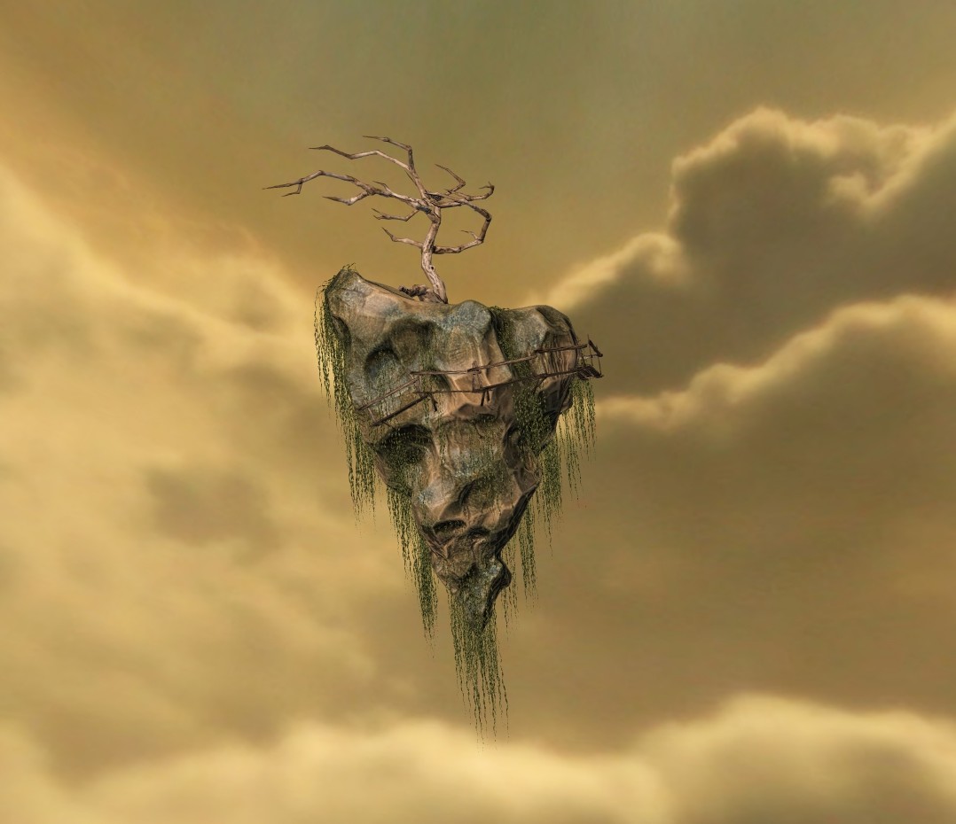 ArtStation - Floating Rock