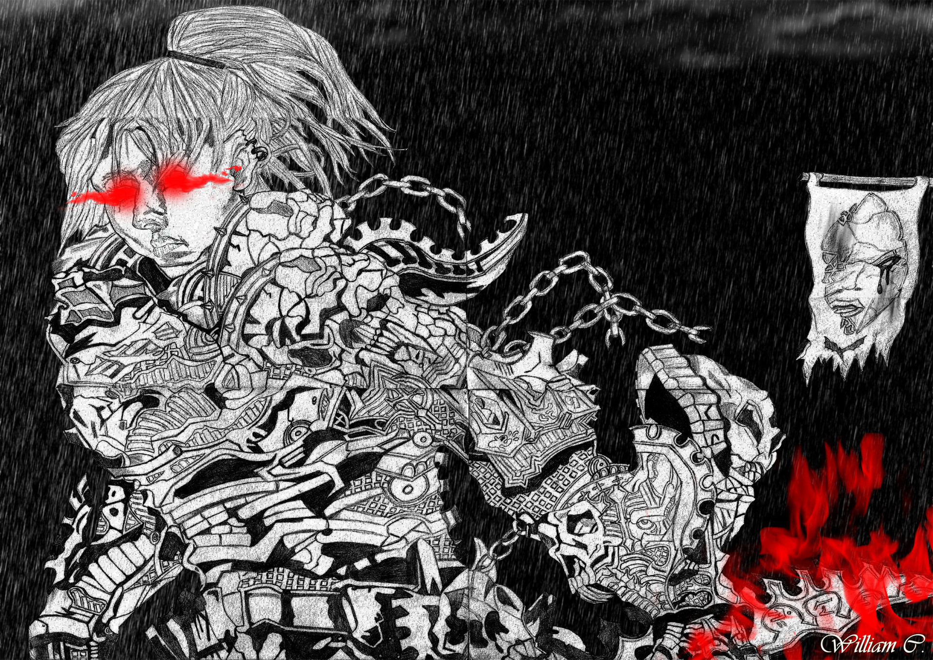 ArtStation - Old World of Warcraft death knight drawing and painting