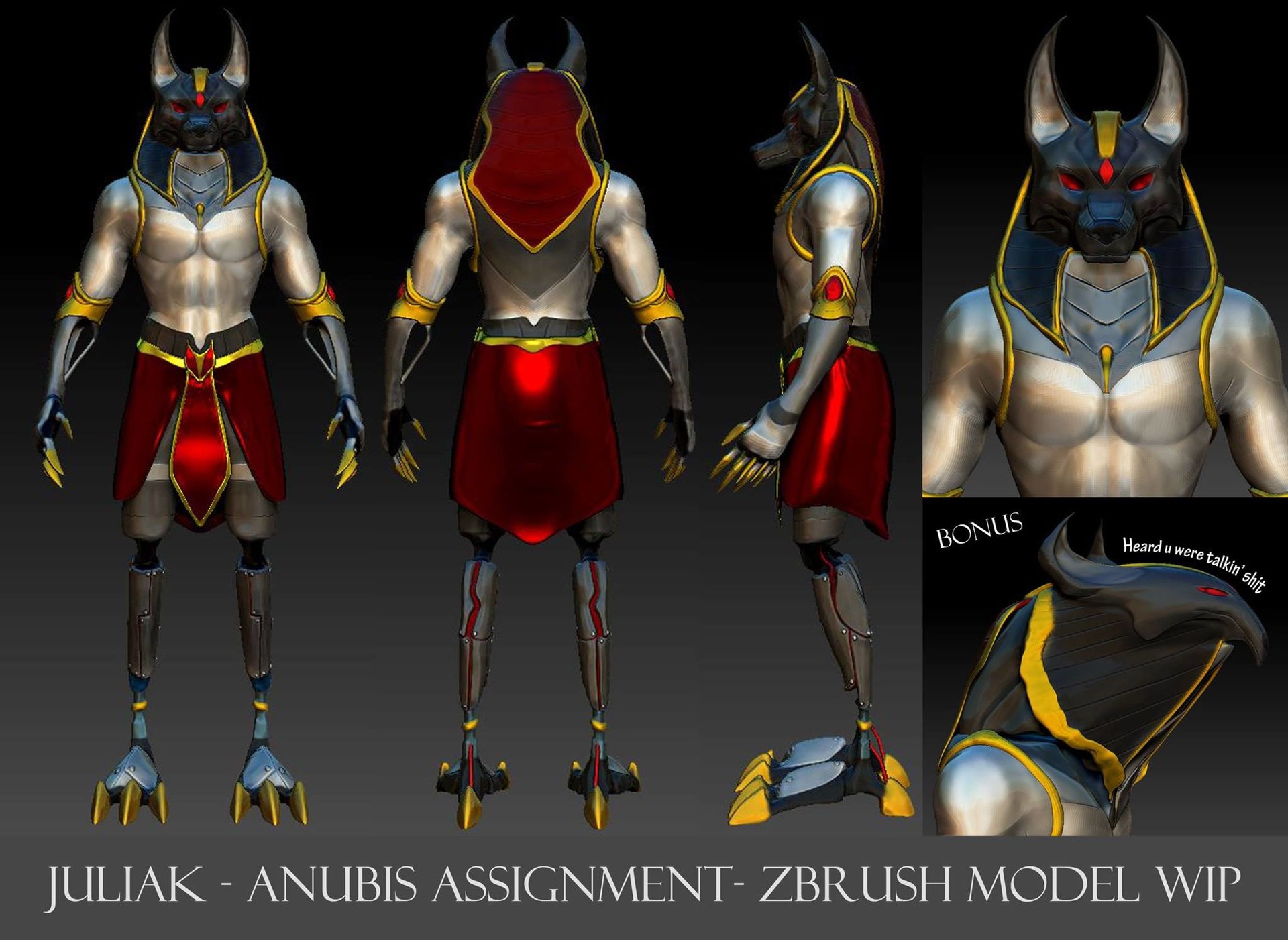 ArtStation - Zbrush- Anubis