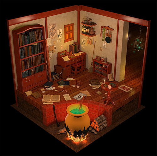 ArtStation - Fantasy Room