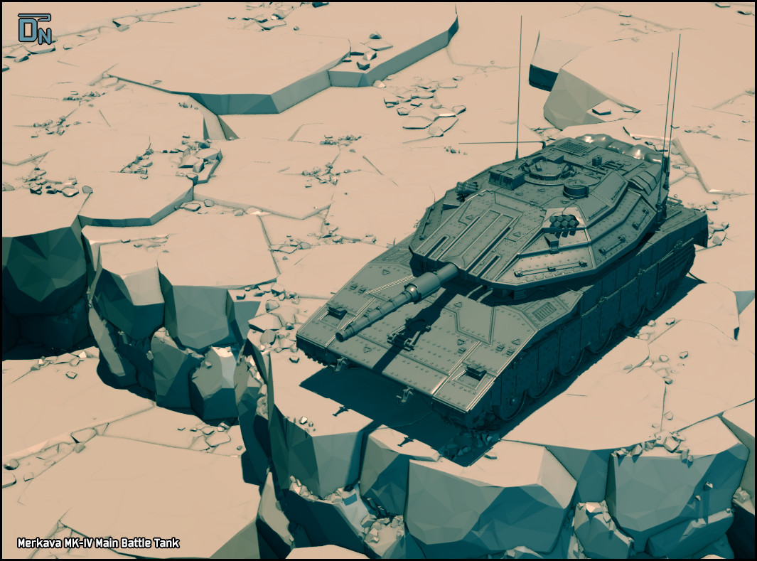ArtStation - Merkava MK-IV Main Battle Tank.