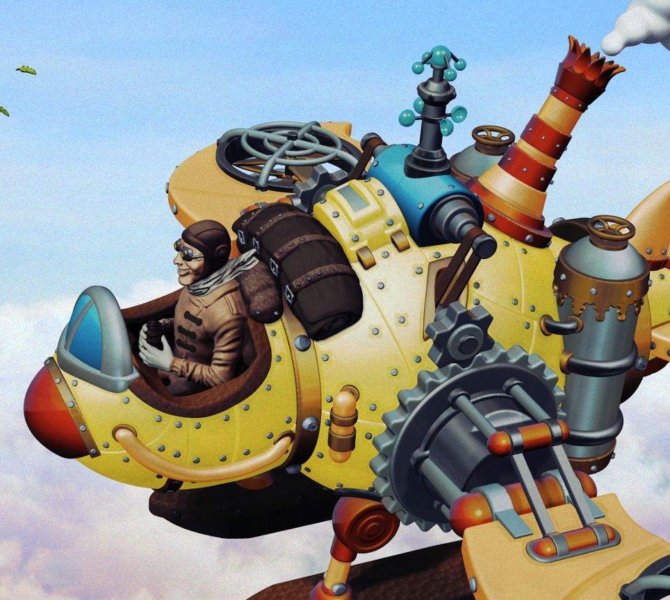 ArtStation - Steam Bird Flyer