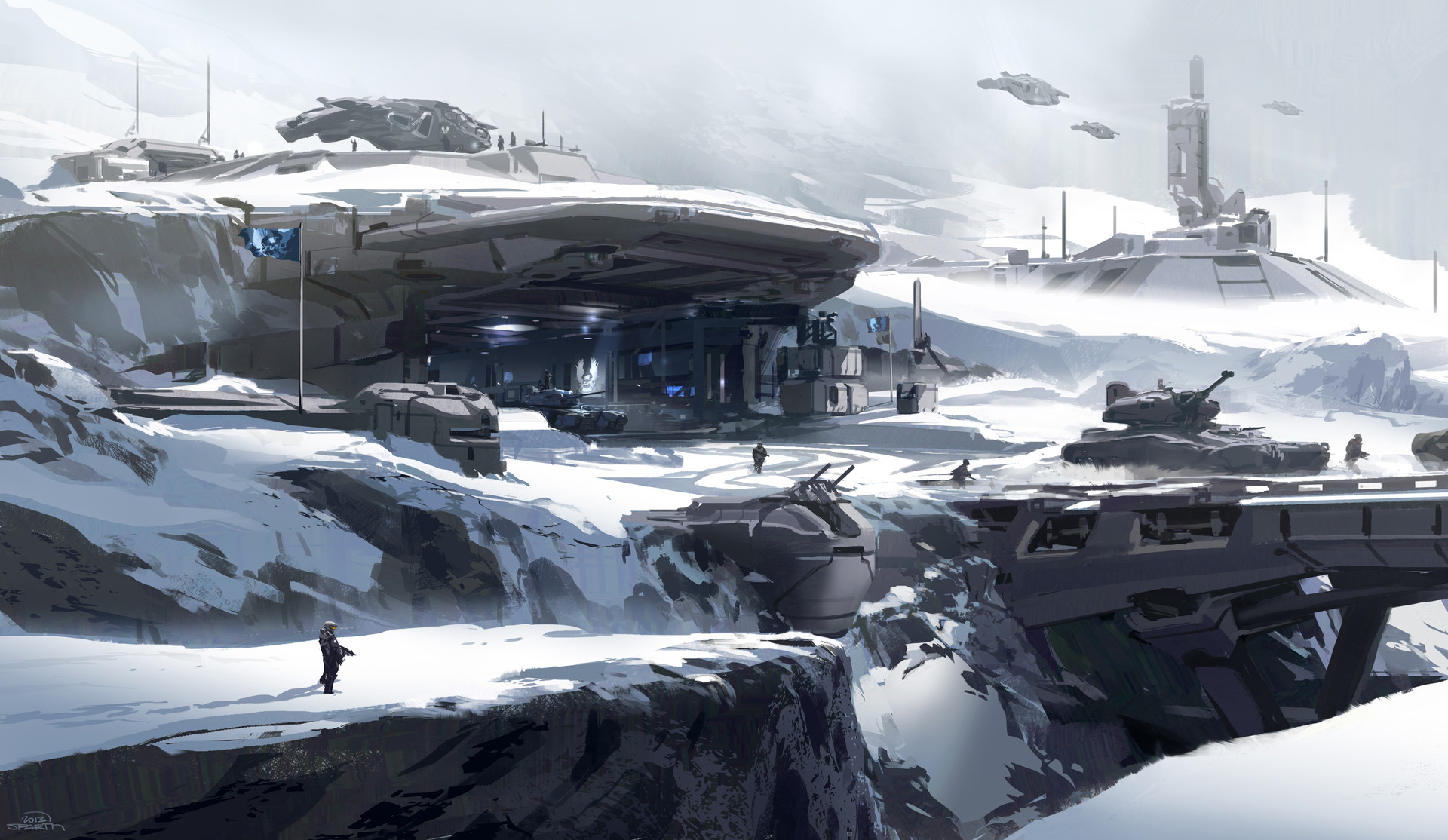 ArtStation - Halo 5. SnowZone - Warzone