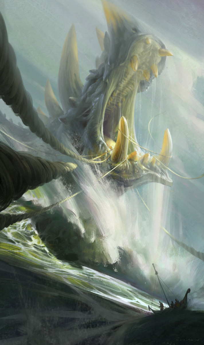 ArtStation - The monster's final struggle