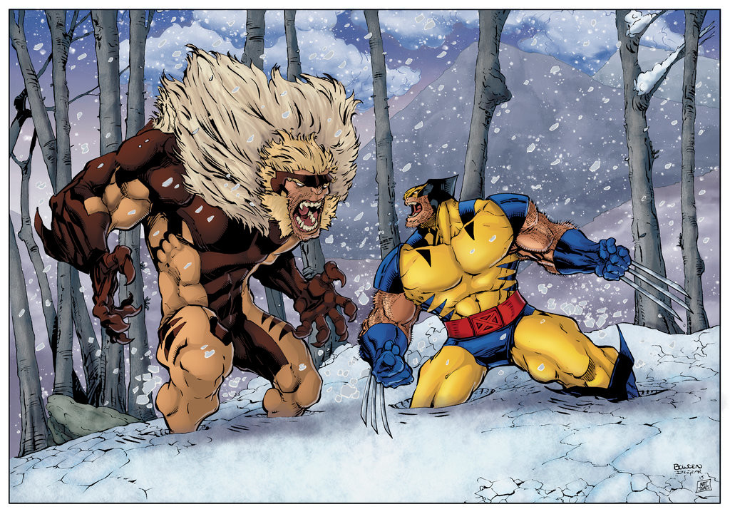 ArtStation - Wolverine vs Sabertooth